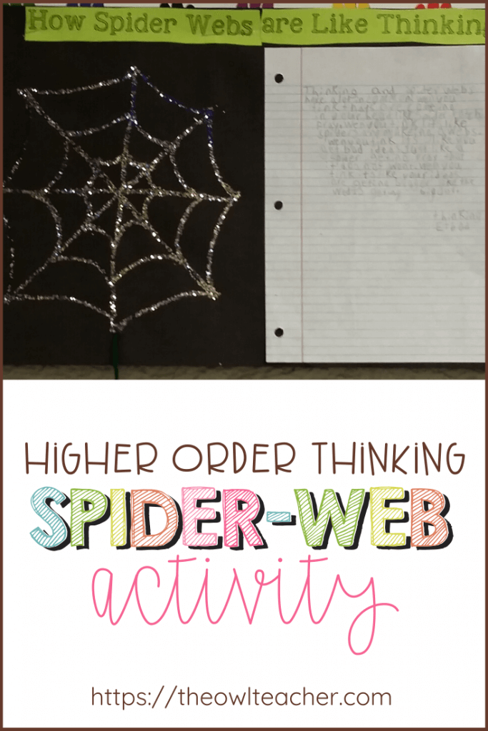 Higher Order Thinking with Spider Webs - The Owl Teacher
