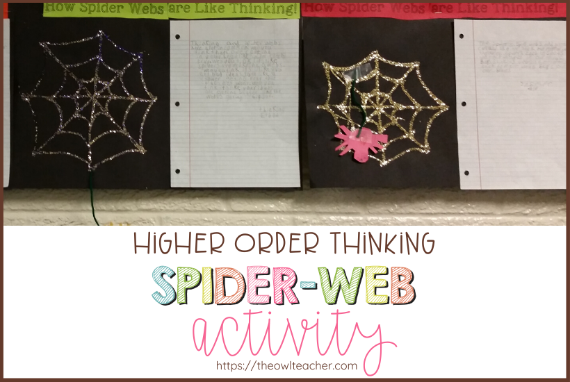 Higher-Order Thinking with Spider Webs - The Owl Teacher