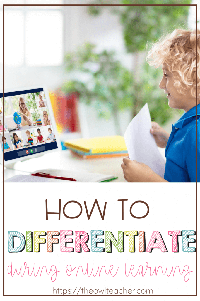 How to Differentiate During Online Learning - The Owl Teacher