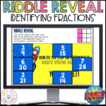 Identifying Fractions Riddle Reveal Boom Cards - The Owl Teacher