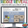 Division with Multiples of 10 | Riddle Reveal Boom Cards - The Owl Teacher