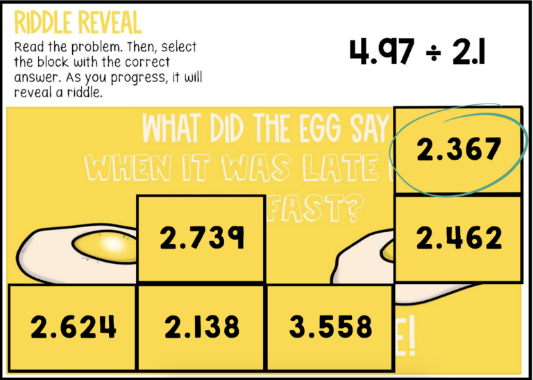 Multiplying and Dividing Decimals | Riddle Reveal Boom Cards - The Owl ...