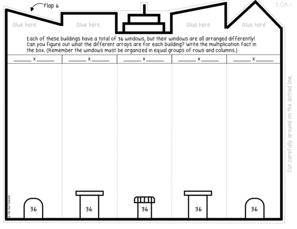 Multiplication Arrays Flipbook | Array City Booklet - The Owl Teacher