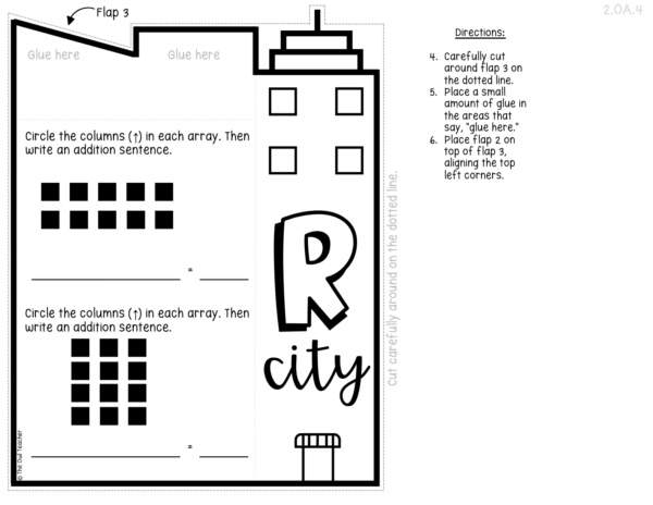Multiplication Arrays Flipbook | Array City Booklet - The Owl Teacher