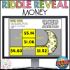 Adding and Subtracting Money Word Problems Riddle Reveal Boom Cards ...