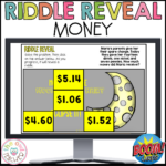 Adding and Subtracting Money Word Problems Riddle Reveal Boom Cards ...
