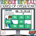 Order of Operations Riddle Reveal Boom Cards - The Owl Teacher