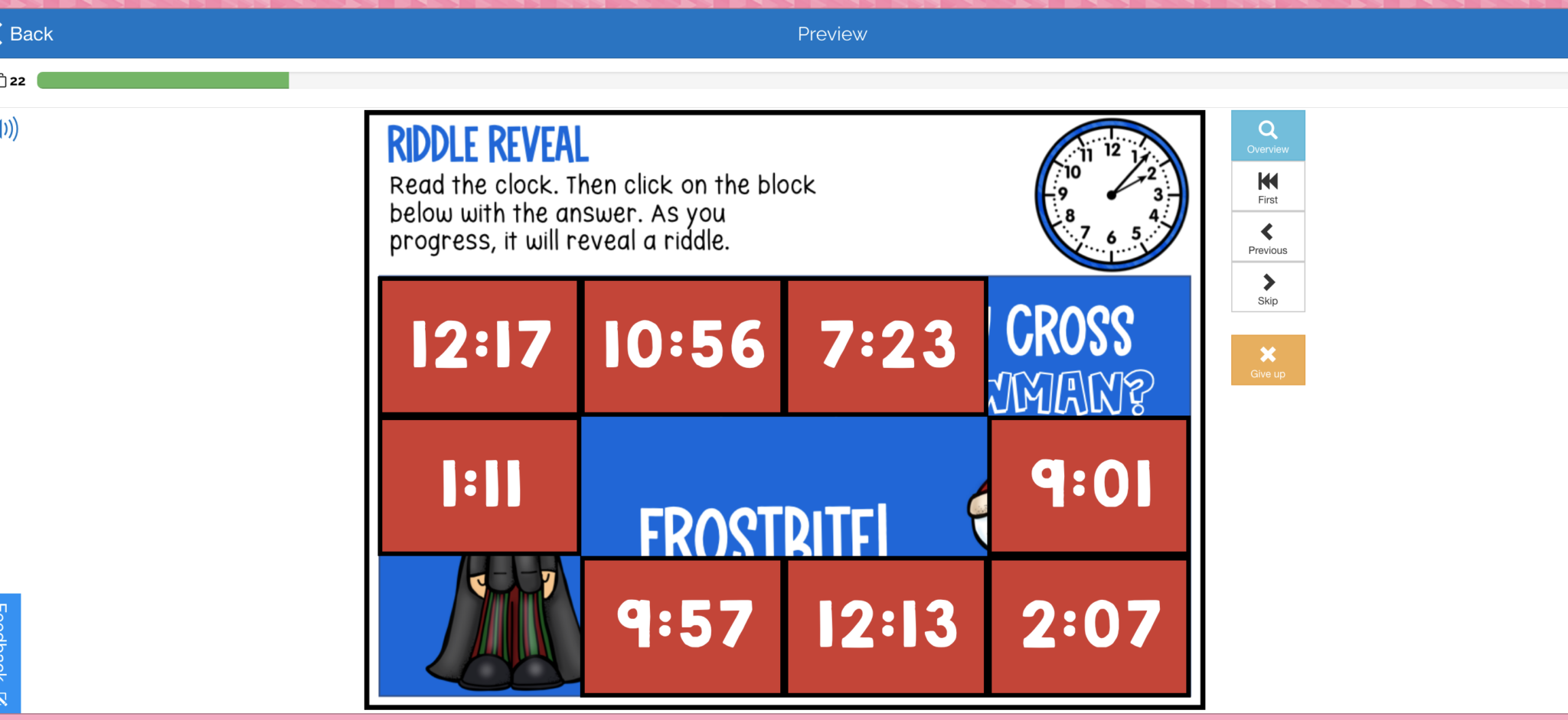 Telling Time to the Nearest Minute - Riddle Reveal Boom Cards - The Owl ...