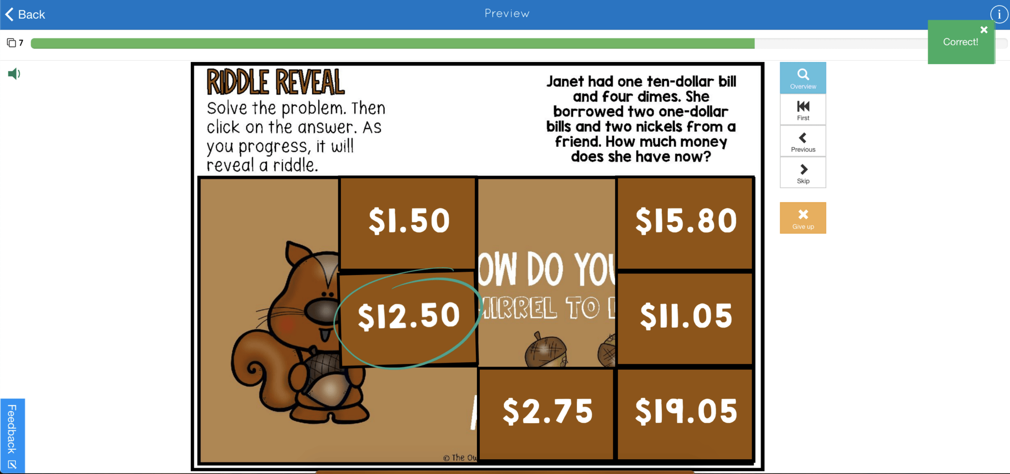 Adding and Subtracting Money Word Problems Riddle Reveal Boom Cards ...