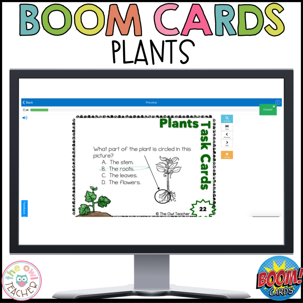 Plant Boom Cards | Plant Task Boom Cards - The Owl Teacher