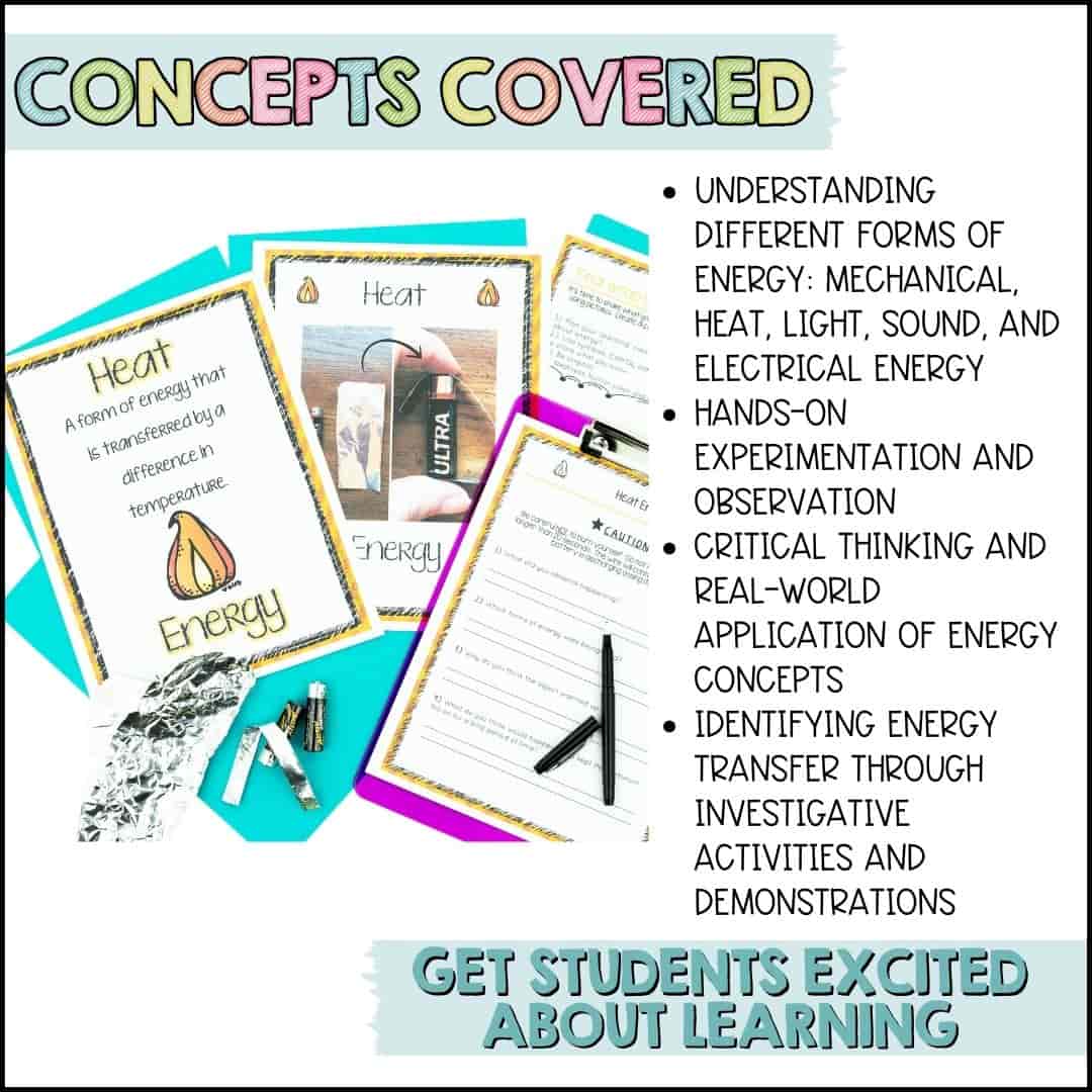 Forms of Energy Centers: Mechanical, Heat, Light, Sound ,& Electrical ...
