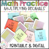 Multiplying Decimals Differentiated Practice Craftivity and Center ...