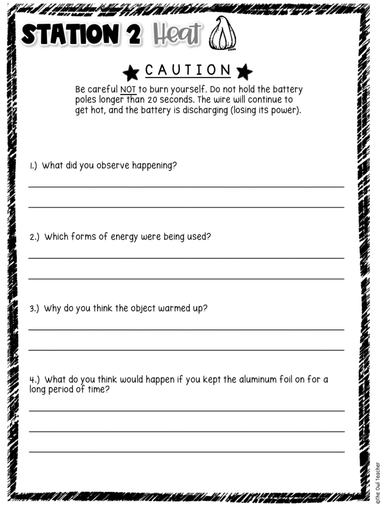 Forms of Energy Centers: Mechanical, Heat, Light, Sound ,& Electrical ...