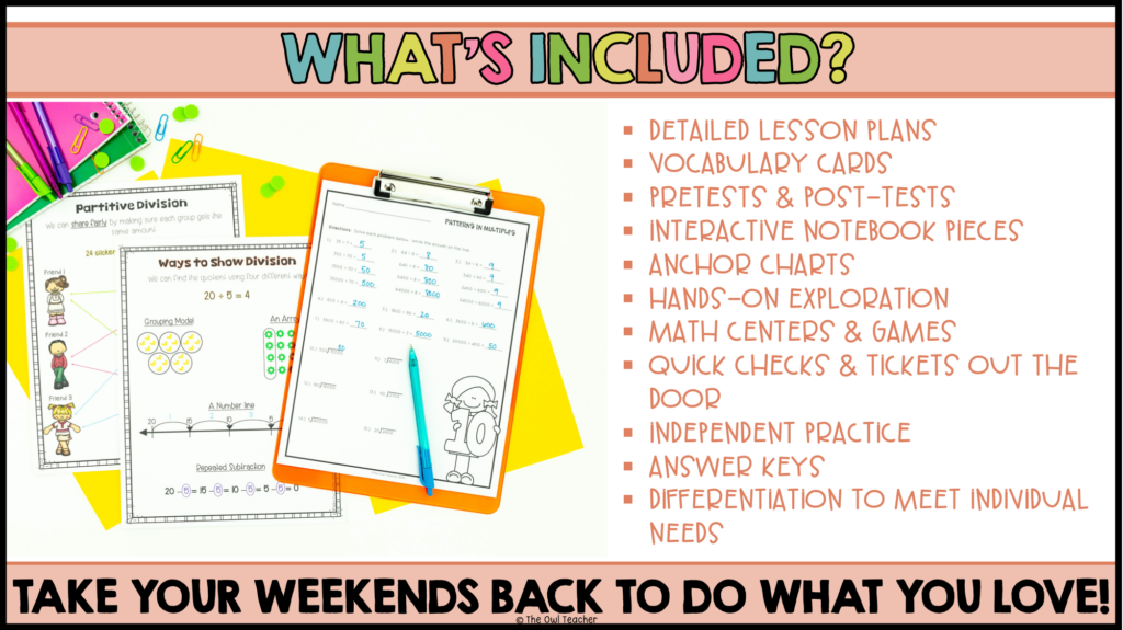 4th Grade Year Long Full Year Curriculum Guided Math Curriculum BUNDLE ...