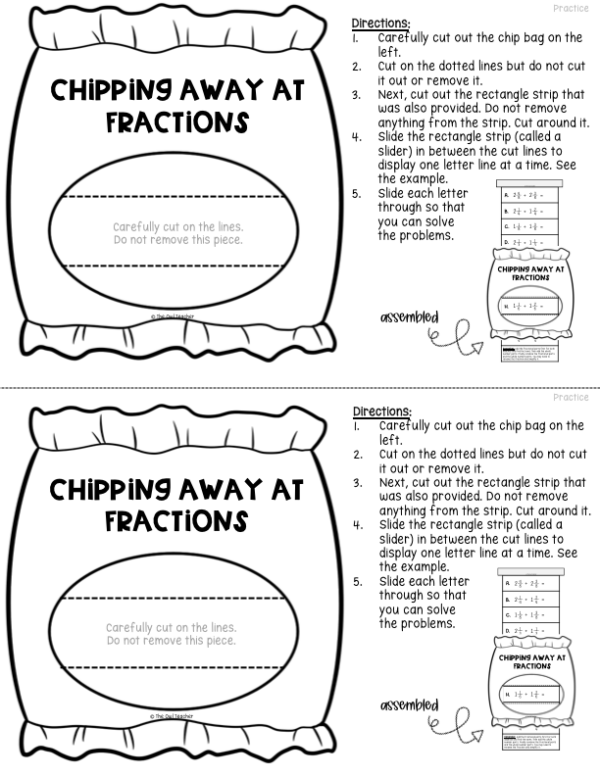 Adding & Subtracting Fractions with Like Denominators Guided Math ...