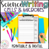 Cells and Microbes Science Writing Prompts Exit Tickets - The Owl Teacher