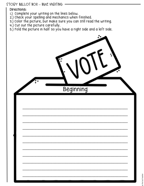 Election Day Narrative Writing, Sequence Writing, Transitions in ...