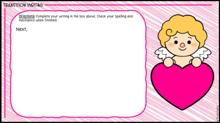 Valentine's Day Narrative Writing Activity