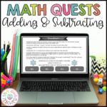 Addition and Subtraction within 1000 Math Quest (3.NBT.2) - The Owl Teacher