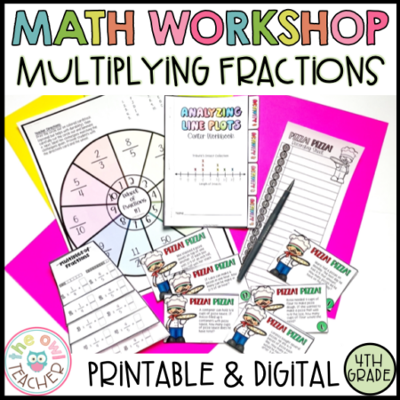 Multiplying Fractions Guided Math Workshop Lesson Plans Activities and ...
