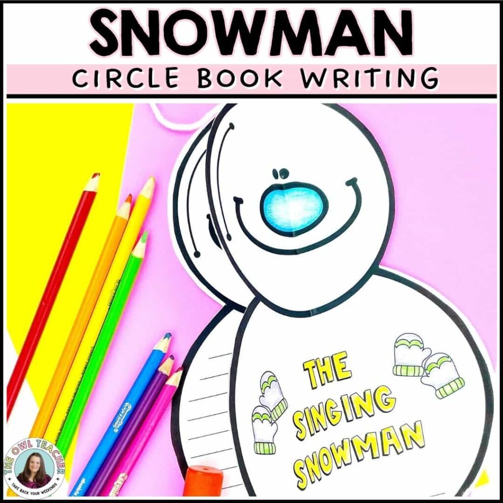 Winter (Snowman) Narrative Writing, Sequence Writing, Transitions in ...