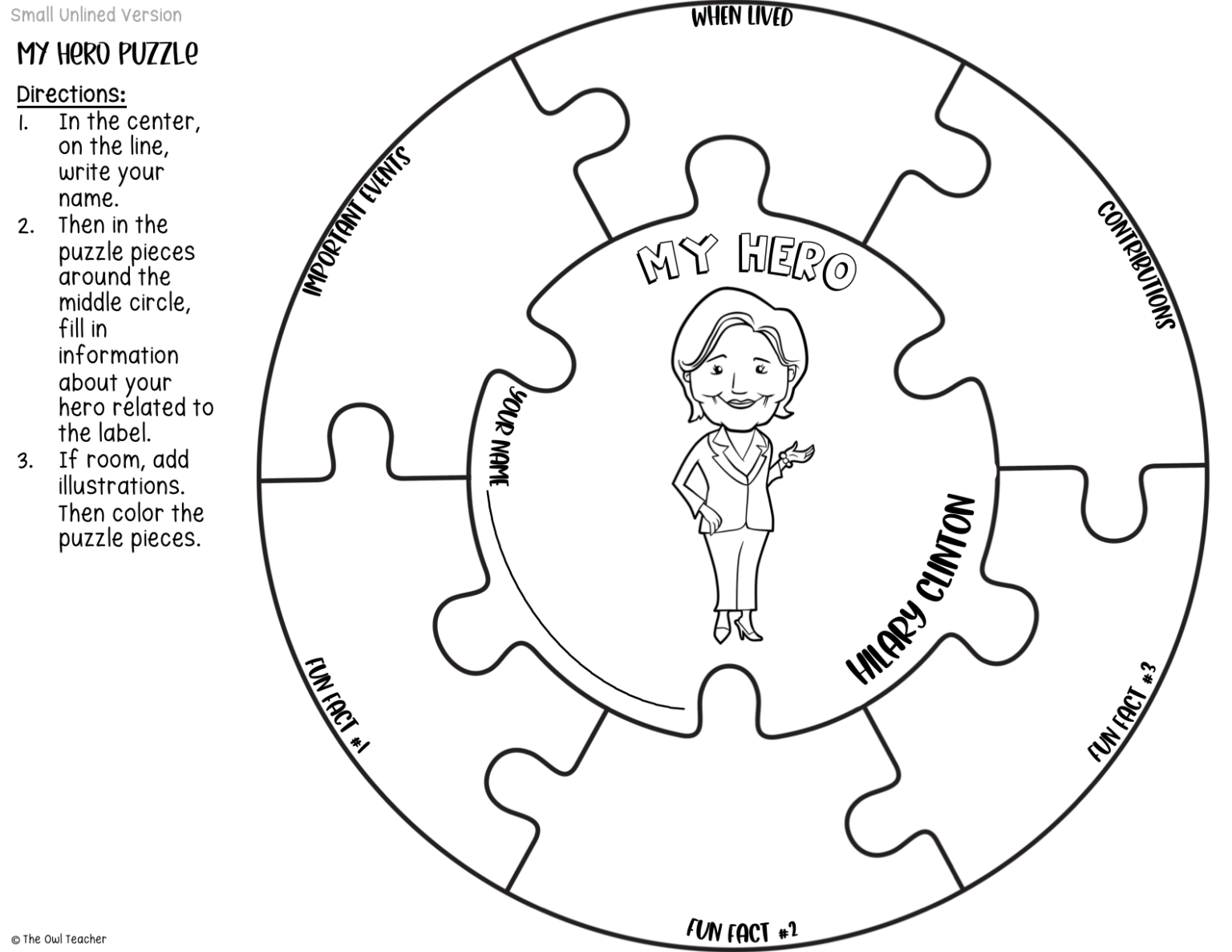 Women's History Month Activity Biography Puzzles