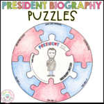 Presidents Biography Puzzles for President's Day