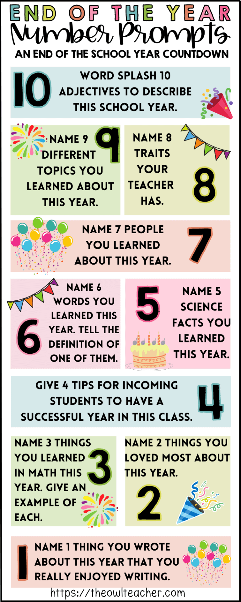 20 End of the Year Activities to Engage Your Students - The Owl Teacher
