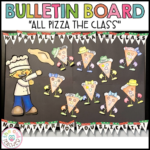 Pizza Glyph and Bulletin Board for Back to School