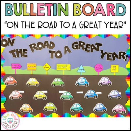 On the Road to a Great Year Bulletin Board