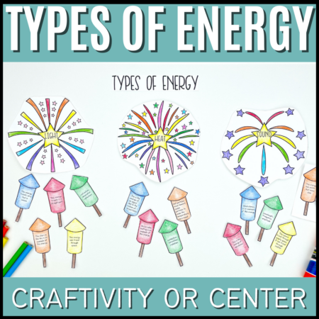 Forms of Energy Craftivity - Heat, Light, & Sound Energy