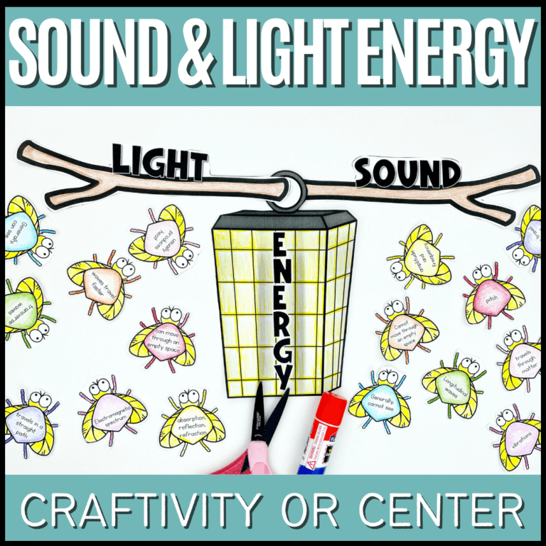 Light and Sound Energy Sort Craftivity