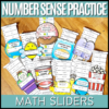 Place Value Rounding Math Sliders