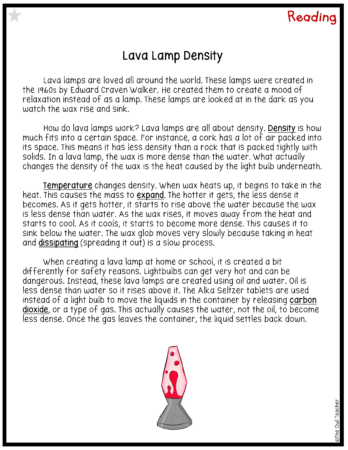 Density Investigation Activity Density Lab