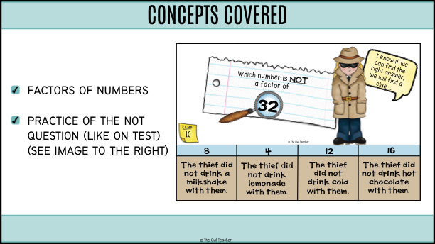 Factors Mystery Activity