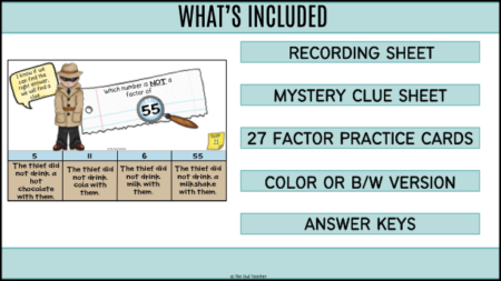 Factors Mystery Activity