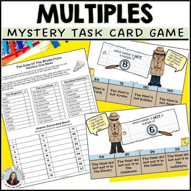 Multiples Mystery Activity
