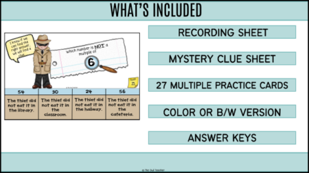 Multiples Mystery Activity