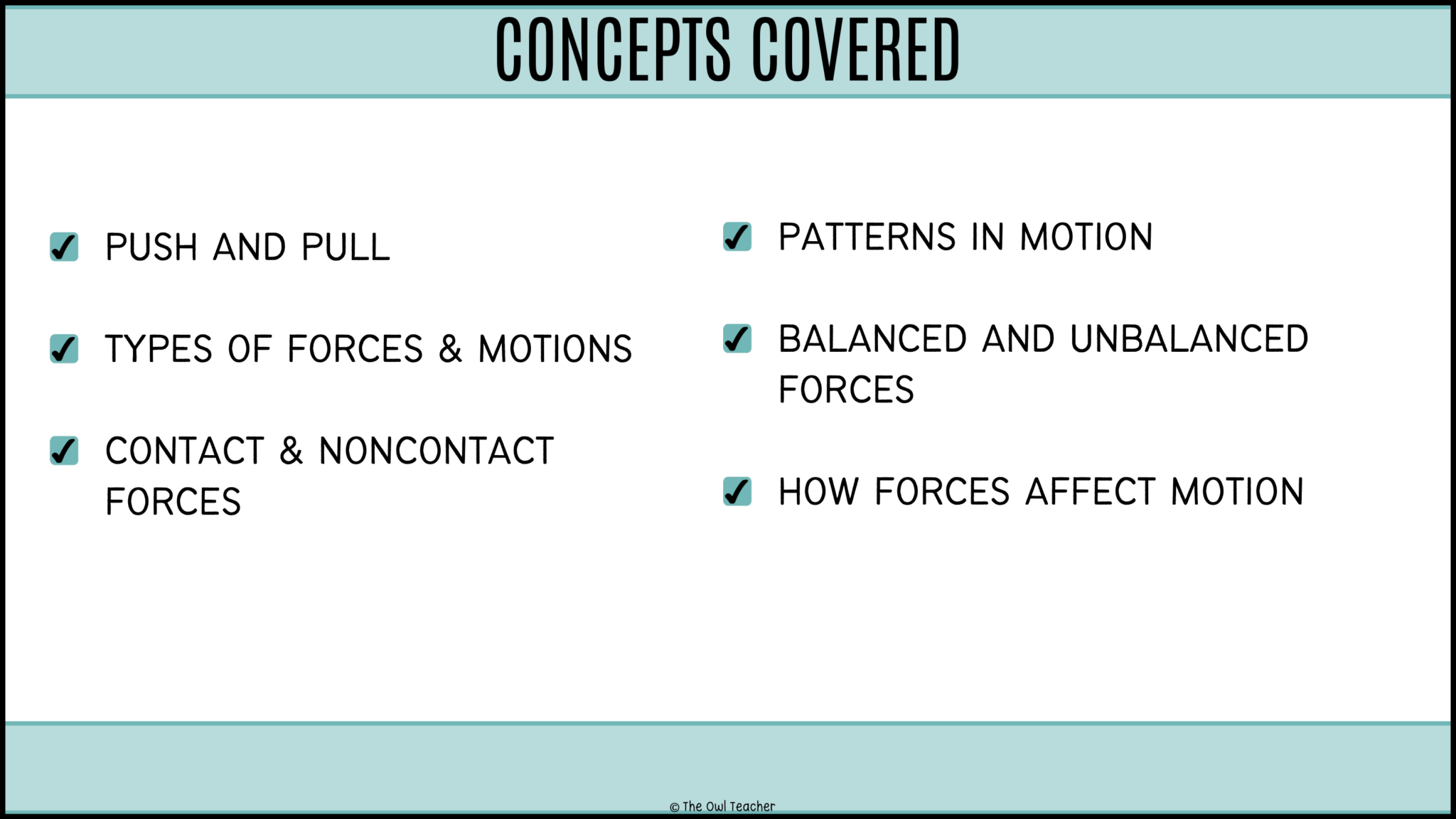 Force and Motion Scavenger Hunt Activity