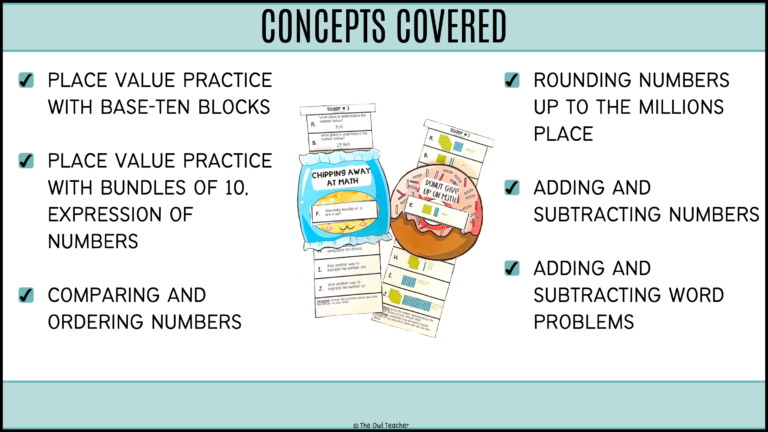 Place Value Rounding Math Sliders