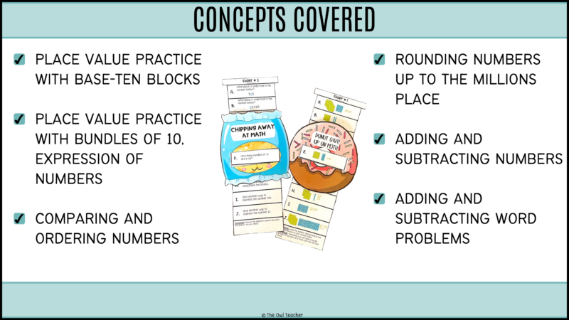 Place Value Rounding Math Sliders