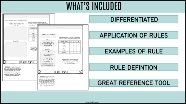 Divisibility Rules Practice Flip Book