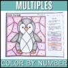 Multiples Color By Number Activity - The Owl Teacher