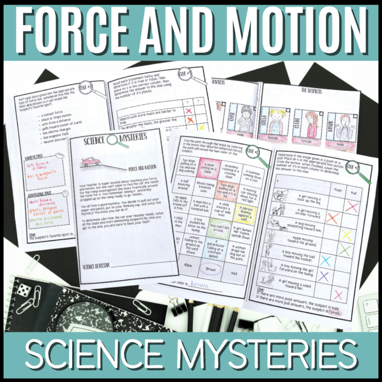 Force and Motion Science Mystery - The Owl Teacher