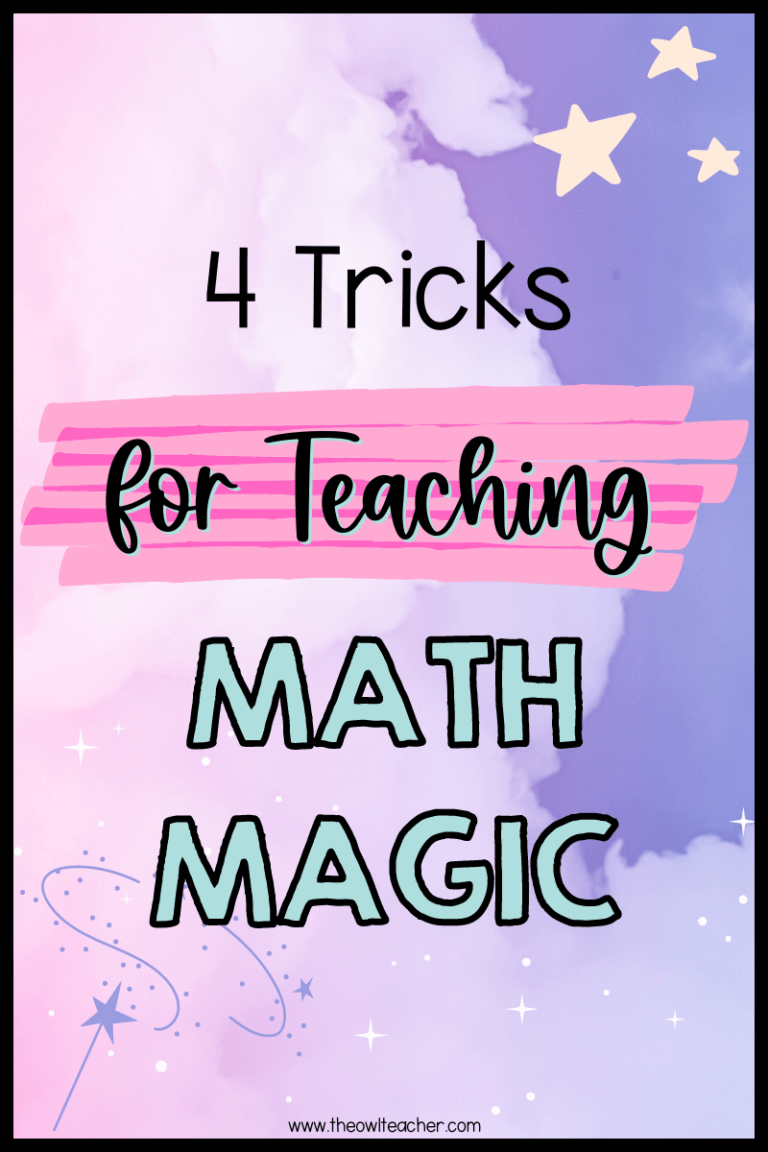 4 Tricks for Teaching Math Magic - The Owl Teacher