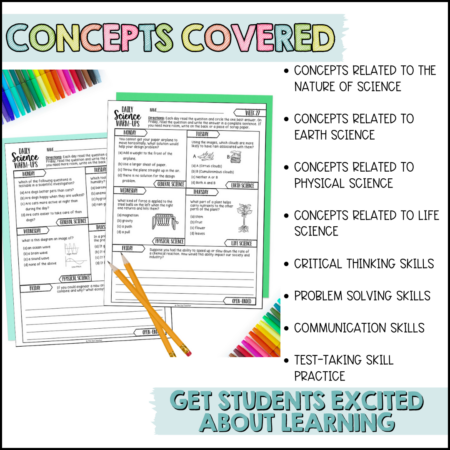 Daily Science Warm-Ups for Science Morning Work