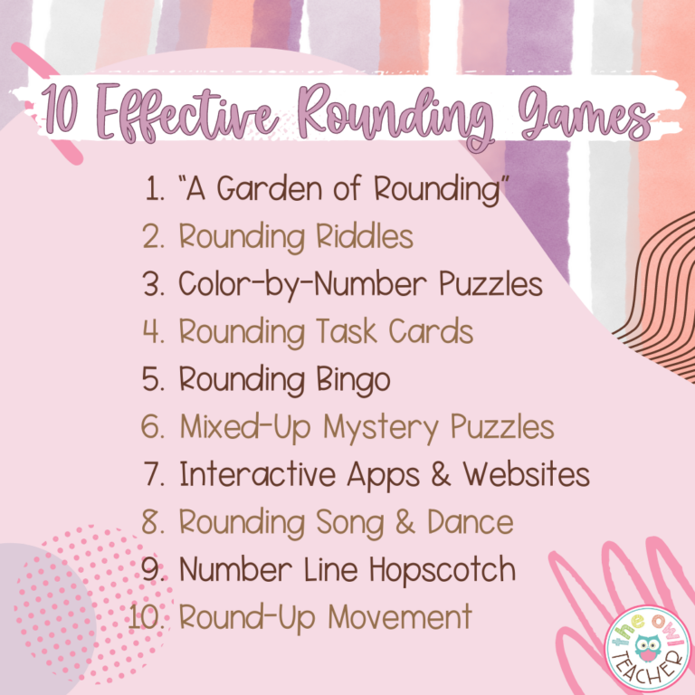 10 Exciting & Effective Rounding Games - The Owl Teacher