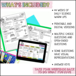 Daily Science Warm-Ups for Science Morning Work