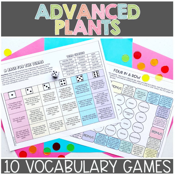 Advanced Plants Vocabulary Games