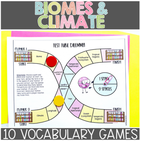 Biomes and Climates Science Vocabulary Games